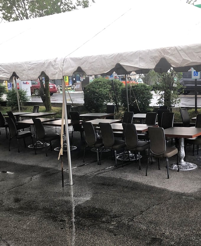 When Pennsylvania weather permits, outdoor seating under canvas offers a different kind of diner experience—same great food, just with a side of fresh air.
