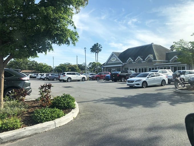 A packed parking lot is the universal sign of exceptional food—locals and tourists alike making the pilgrimage to this temple of comfort cuisine.