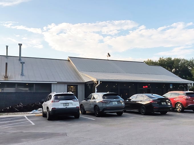 Even the parking lot fills up fast—a testament to locals' devotion. In Florida food math, full parking equals empty plates and happy stomachs.