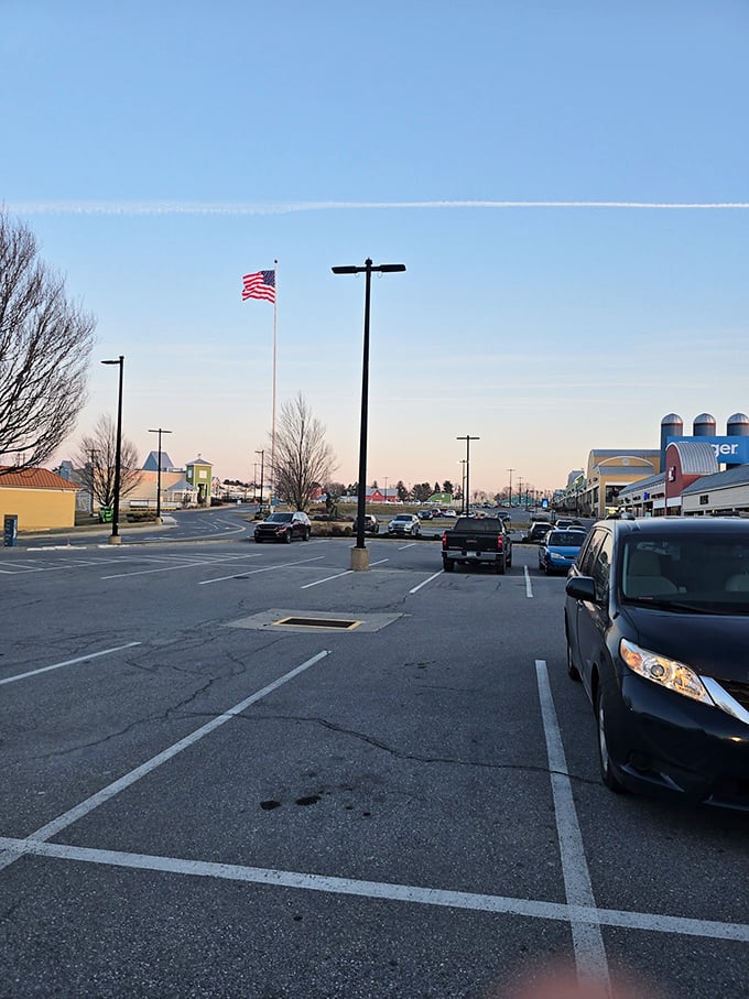 The expansive parking lot fills with treasure hunters from across the Mid-Atlantic, all drawn by the siren song of "40-70% off retail prices."