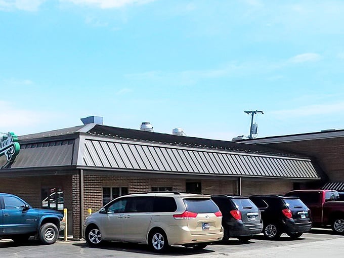 The parking lot tells the story – cars from counties near and far, each representing families on a mission for that perfect scoop or sandwich.