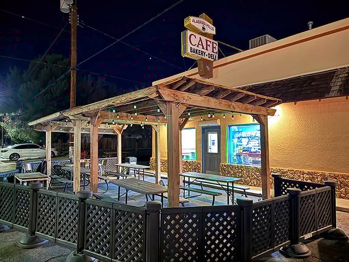 The outdoor patio offers mountain air with your meal—nature's appetite enhancer and the perfect setting for post-breakfast food comas.