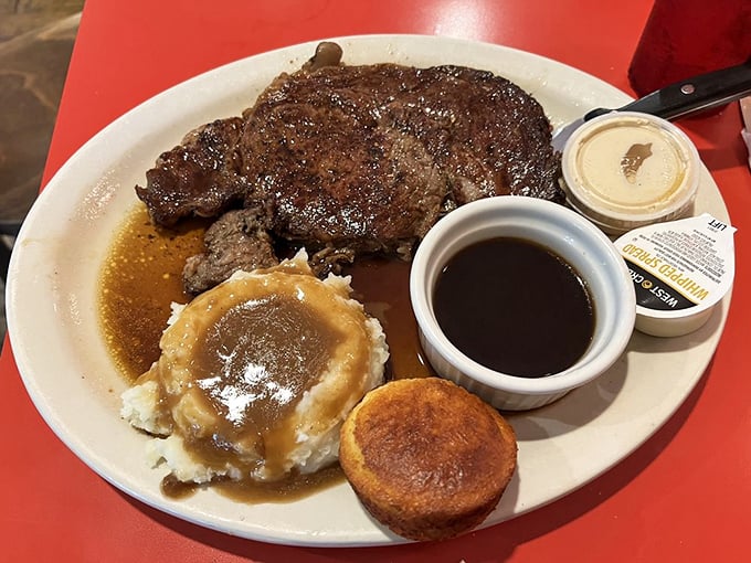 Prime rib that makes you question every other steak you've ever eaten, served with sides that know their supporting role but still shine.