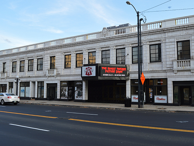 The Robbins Theater marquee awaits its next show, a cultural beacon that's seen generations of first dates and family outings.