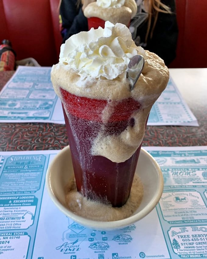 This root beer float isn't just a dessert—it's a towering monument to childhood memories with adult-sized proportions.