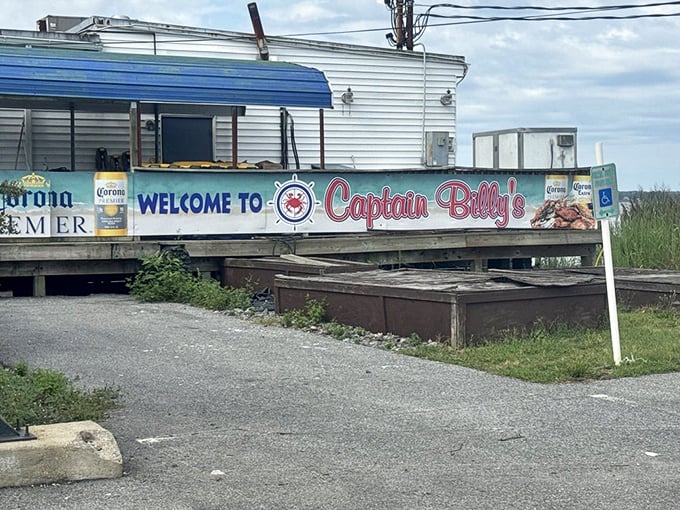 "Welcome to Captain Billy's"—a sign that's greeted seafood pilgrims for generations. Those who know, know this is where crab dreams come true.