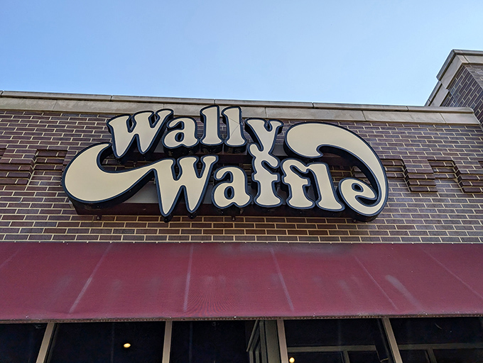 That iconic sign doesn't just mark a restaurant—it's a beacon of breakfast hope for hungry Akronites seeking waffle salvation.
