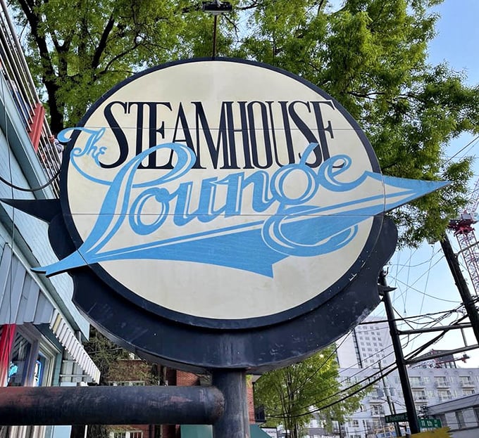 That iconic blue and white sign serves as a beacon for seafood lovers throughout Georgia – a promise of lobster rolls worth traveling for.