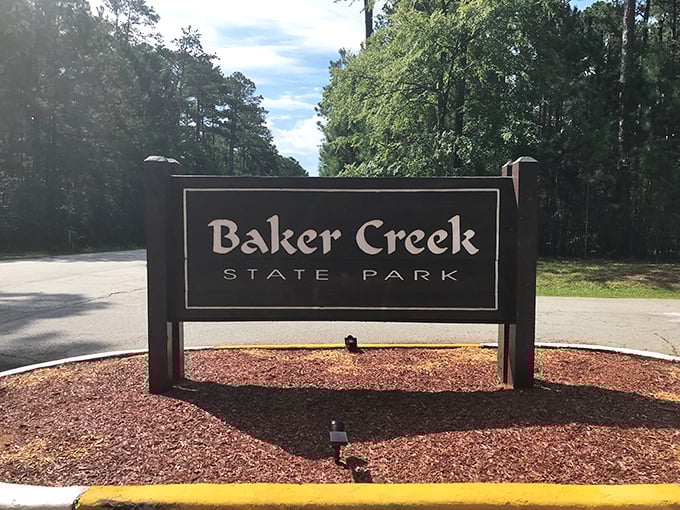 The welcome sign here doesn't just announce your arrival – it promises you're about to discover something truly special.