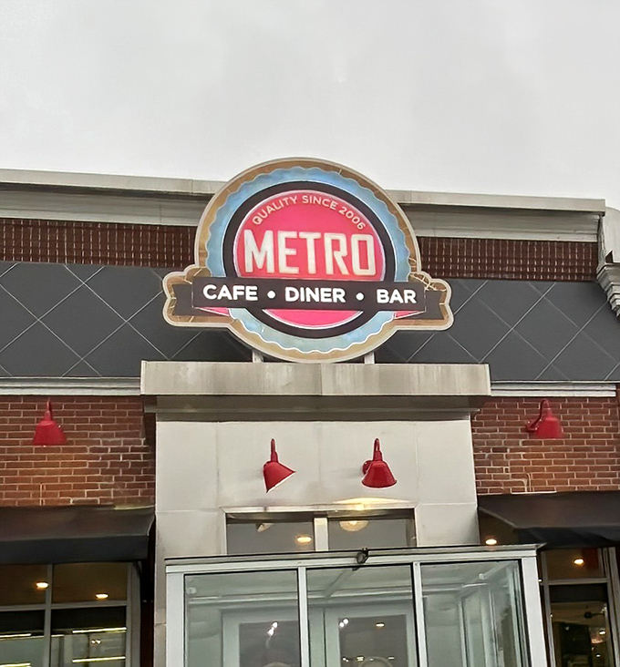 The Metro Cafe Diner sign promises "Quality Since 2000"—two decades of making Georgians loosen their belts with satisfied smiles.