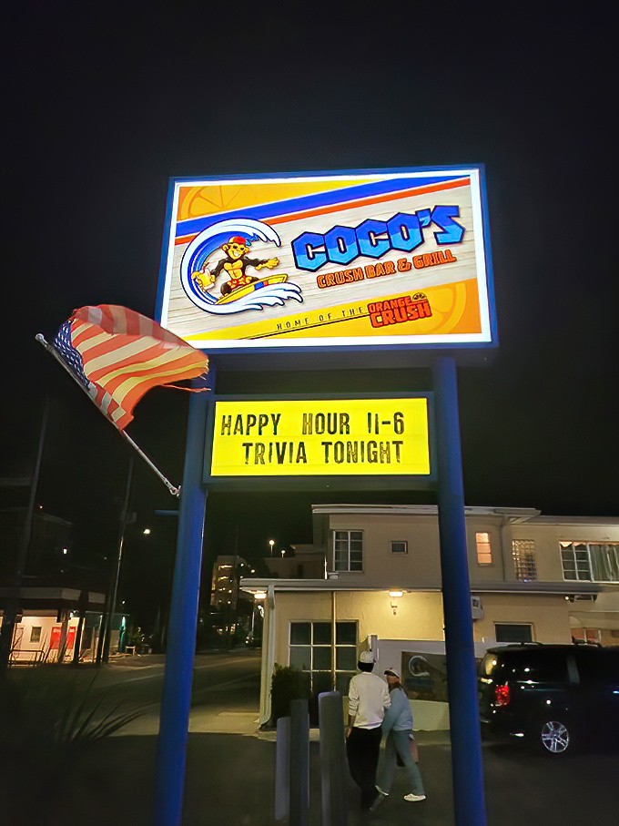 The neon beacon that's guided hungry travelers and thirsty locals alike, with the added bonus of trivia night—because drinking is smarter in groups.