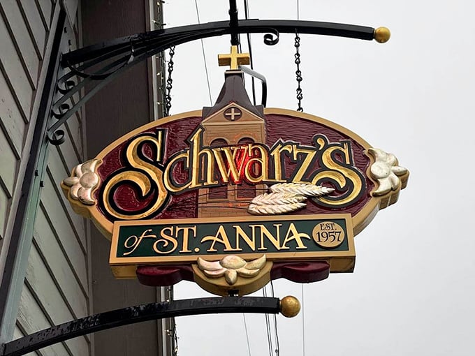 The hanging sign doesn't just mark the location—it announces a tradition. "Est. 1957" isn't just a date, it's a promise of time-tested excellence.