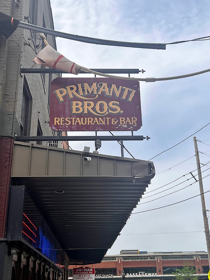 The weathered sign outside tells you everything you need to know—this place has stood the test of time for good reason.