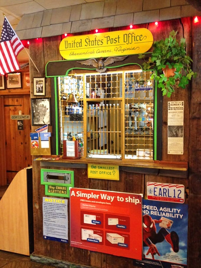 America's smallest post office? Send a postcard from the underworld – the ultimate "wish you were here" moment.