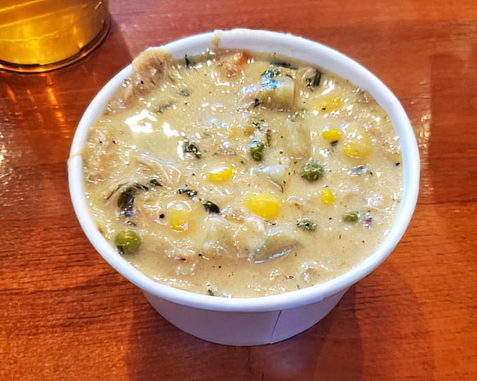 Creamy chicken chowder loaded with vegetables – comfort in a cup. The perfect starter before diving into smoky main attractions.