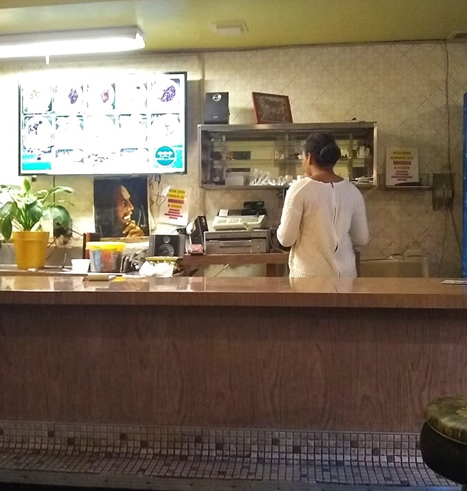 No fancy digital displays needed here—just a straightforward menu board and the promise of authentic flavors prepared with care.