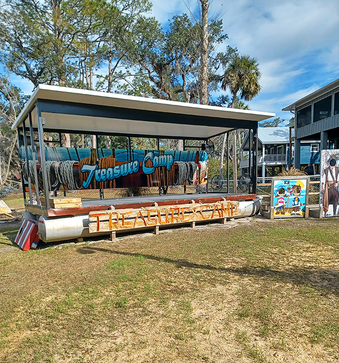 This isn't just a stage—it's where river tales get taller and local musicians make magic under the Spanish moss.