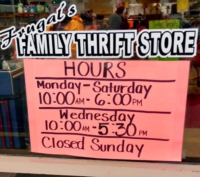 Store hours posted clearly—because nothing's more disappointing than arriving at the treasure trove only to find the pirates have gone home for the day. 