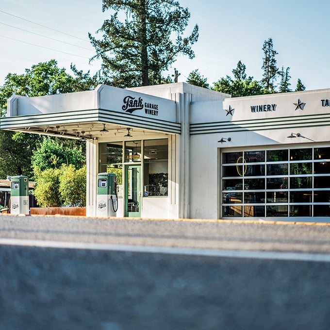 Tank Garage Winery proves gas stations can have glorious second acts. This Art Deco gem pumps Pinot instead of petroleum, and nobody's complaining.