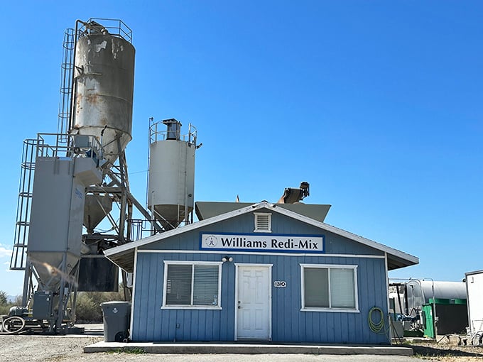 Williams Redi-Mix represents the industrial backbone of small-town America—not Instagram-pretty, but essential to building the community one concrete pour at a time.