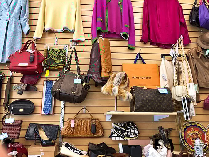 Designer dreams at digestible prices: Spot that Louis Vuitton peeking out? It's like finding a truffle in the forest—rare, exciting, and worth the hunt.