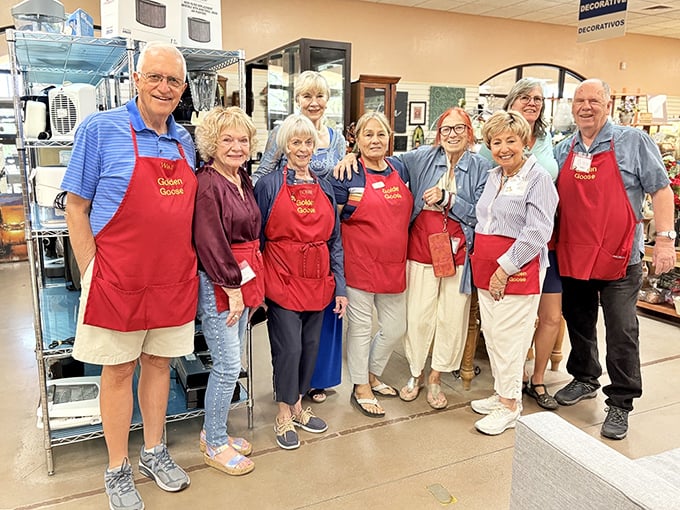 The volunteer army that powers Golden Goose—retirees with retail skills and hearts of gold who turn your castoffs into community support.