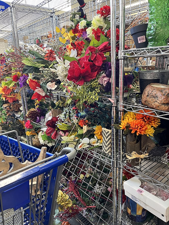 Artificial flowers bloom eternally, offering seasonal decor without maintenance – perfect for brightening Wisconsin homes during long winter months.