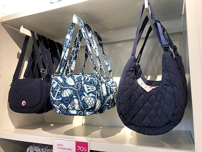 Vera Bradley bags at 70% off—proof that carrying your essentials in style doesn't require carrying less cash in your wallet.