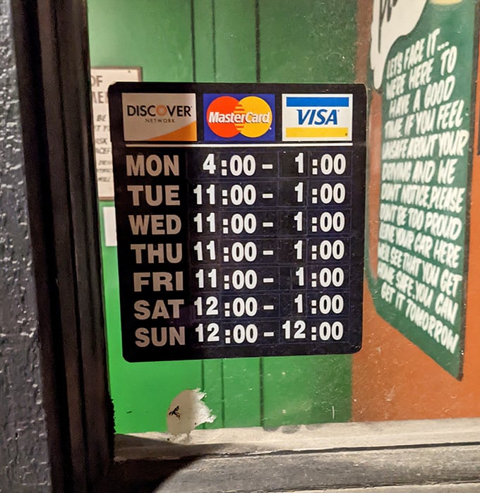 Business hours that acknowledge reality—opening later on Mondays because everyone needs recovery time. That's the kind of honesty I appreciate in a restaurant.