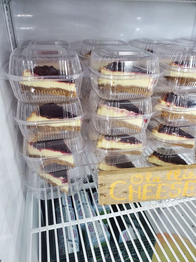 Cheesecake that's worth every mile of the drive. These stacked treasures are the farm's silent ambassadors, converting visitors into regulars one bite at a time.