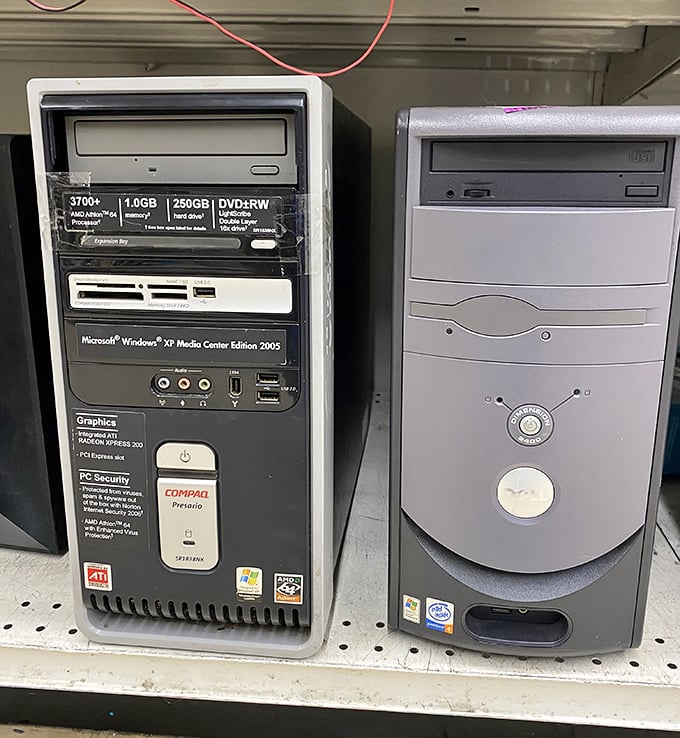 Computer relics that remind us how quickly technology ages. These Windows XP machines have stories to tell—and possibly some forgotten files to share.