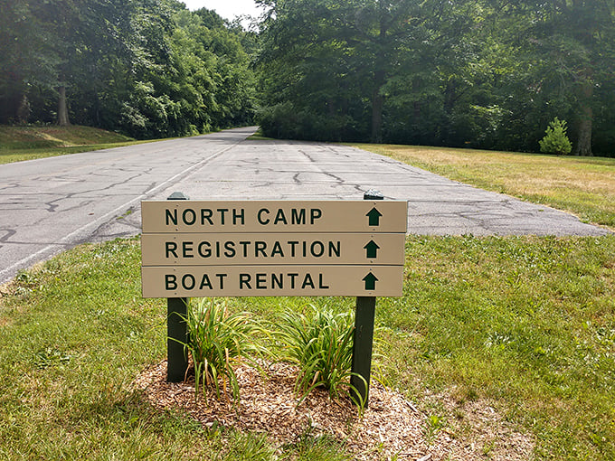 Signs pointing the way to adventure—because even in paradise, it helps to know which direction leads to boats versus bathrooms.