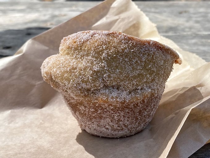 The donut muffin—that brilliant hybrid that answers the question: "Why choose between two perfect breakfast treats?"