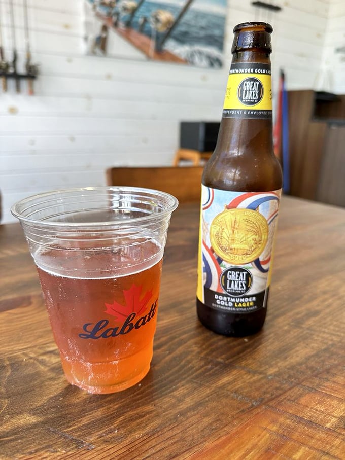 Great Lakes beer meets classic glassware—the liquid companion that makes every bite of fried goodness taste even better.