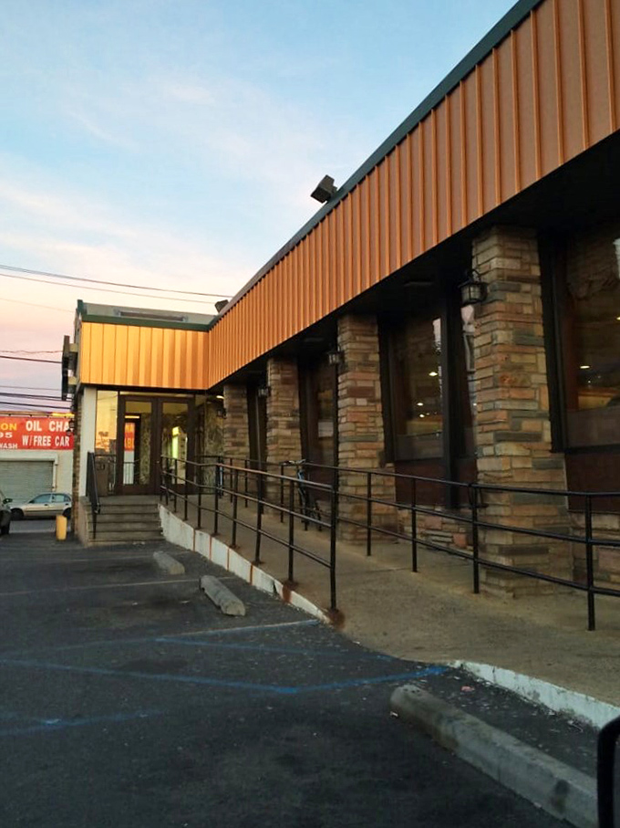 The side entrance with its practical ramp says, "Come as you are"—the first hint of the unpretentious welcome waiting inside.