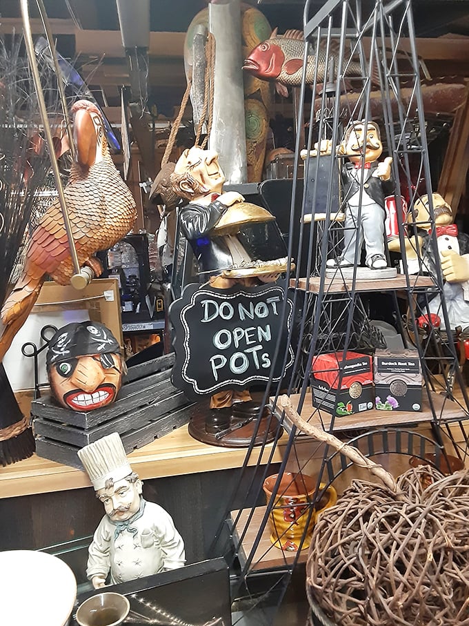 Quirky figurines and signs that prove one shopper's "What on earth is that?" is another's "I've been looking everywhere for this!"