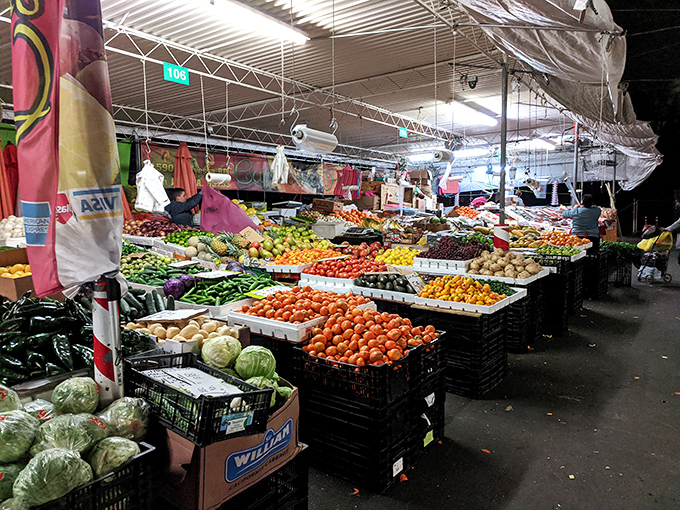 Produce paradise that puts supermarkets to shame. These vibrant fruits and vegetables, arranged with geometric precision, are as fresh as they are affordable.