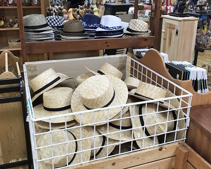 Straw hats ready for authentic Amish country exploration – because sometimes you need the complete Pennsylvania Dutch experience.