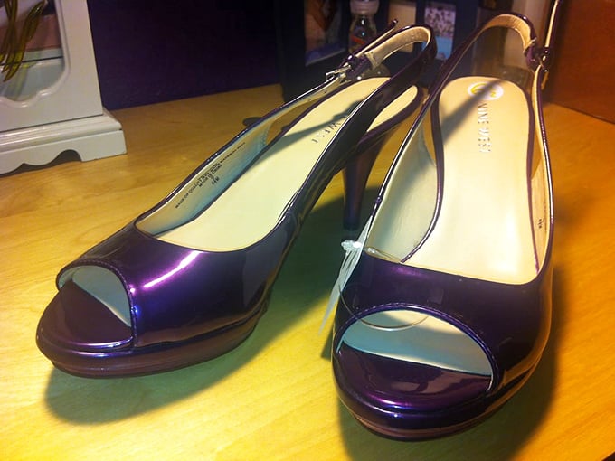 Platform heels that could tell stories about their time on set – if shoes could talk, these would gossip.