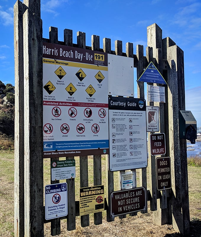 The sign that launched a thousand "I told you so's." Remember folks, feeding wildlife is bad for them and potentially painful for you.