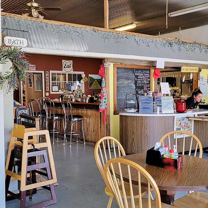 A dining room where high chairs stand ready for the youngest patrons and wooden tables have absorbed decades of laughter and conversation.
