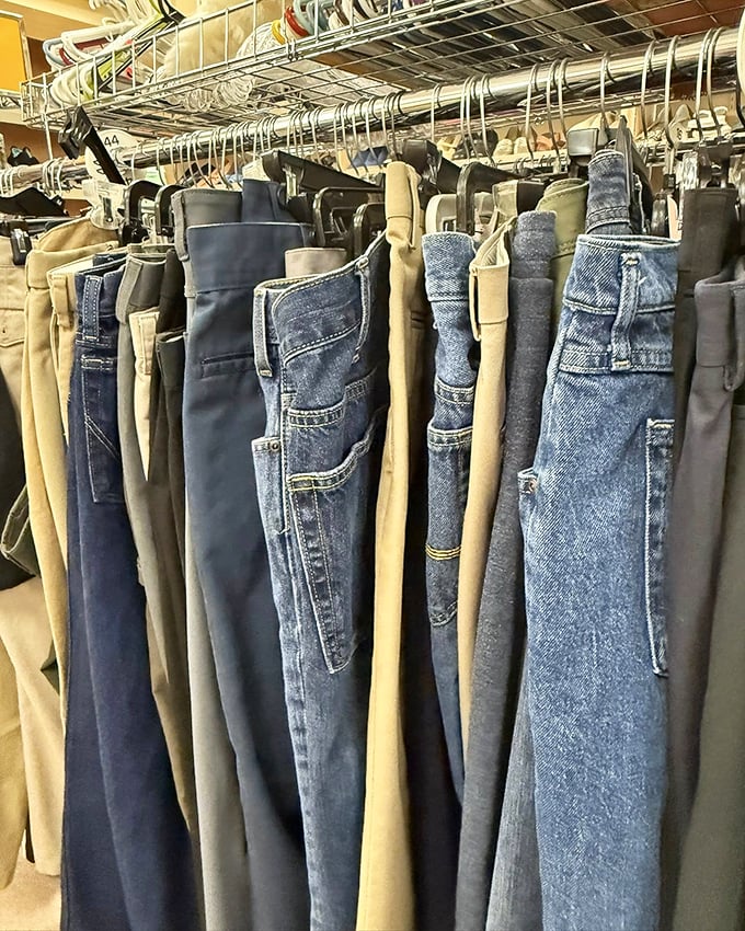 Denim democracy where everyone's size and style hangs in peaceful harmony. The perfect pair of jeans is hiding in plain sight.