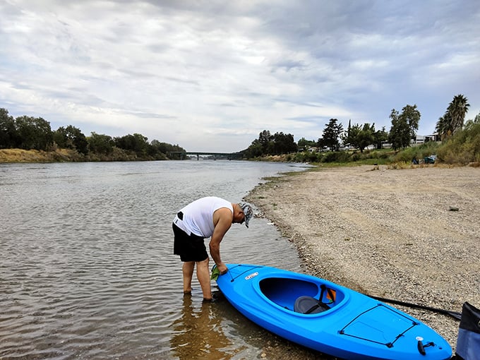 The Sacramento River offers peaceful kayaking moments where retirement dreams of "someday" transform into "today" on gentle currents.