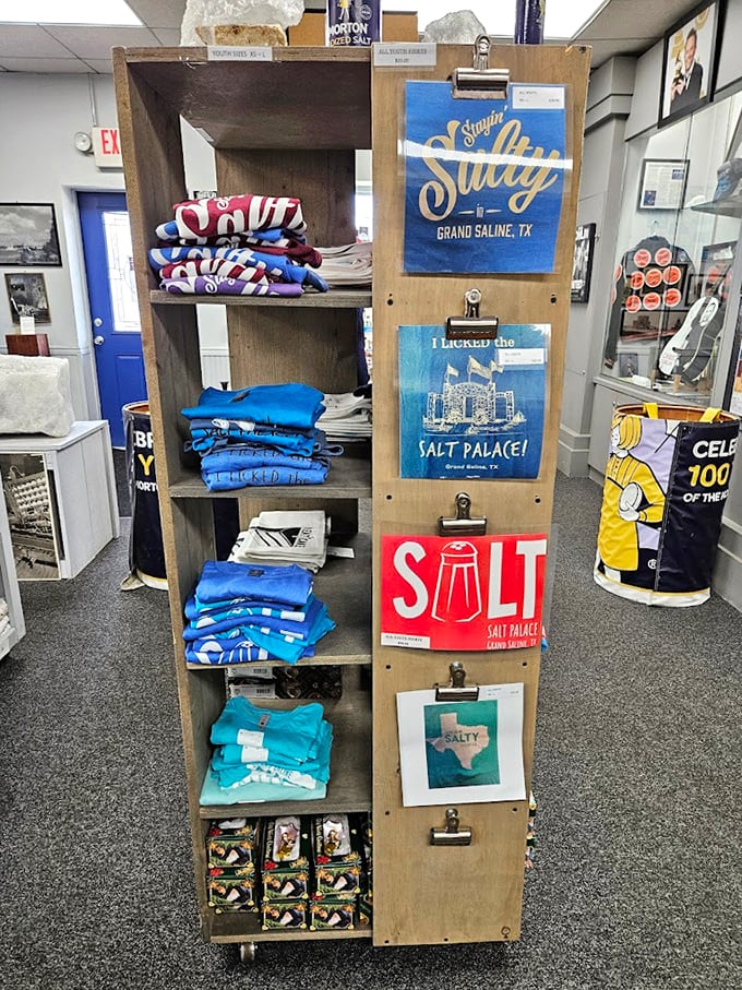 "I Licked The Salt Palace" t-shirts – the only souvenir that commemorates the time you tasted a building and lived to tell about it.