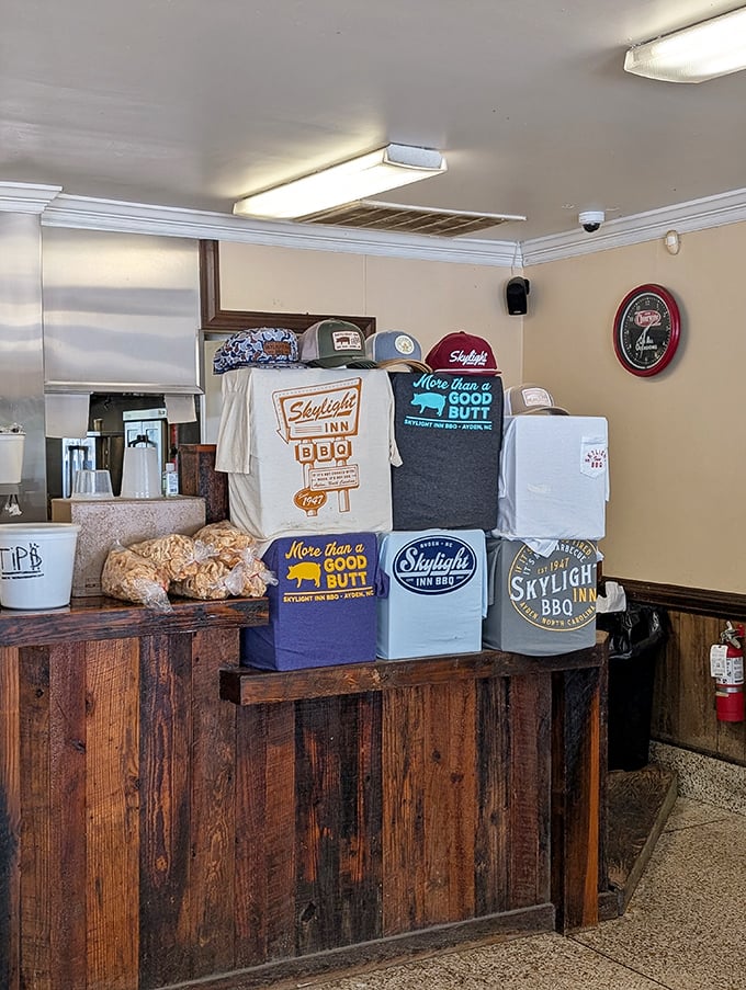 "More Than a Good Butt" isn't just clever merchandising—it's the most accurate t-shirt slogan in the barbecue universe.