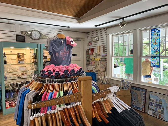 The gift shop offers thoughtfully curated maritime treasures that go beyond typical tourist trinkets—souvenirs with stories attached, not just price tags.