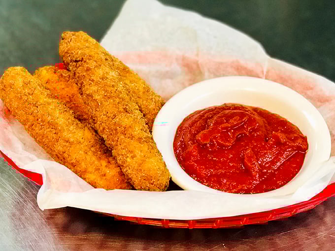 Crispy on the outside, gooey on the inside. These mozzarella sticks aren't reinventing the wheel—they're just making it deliciously cheesy.