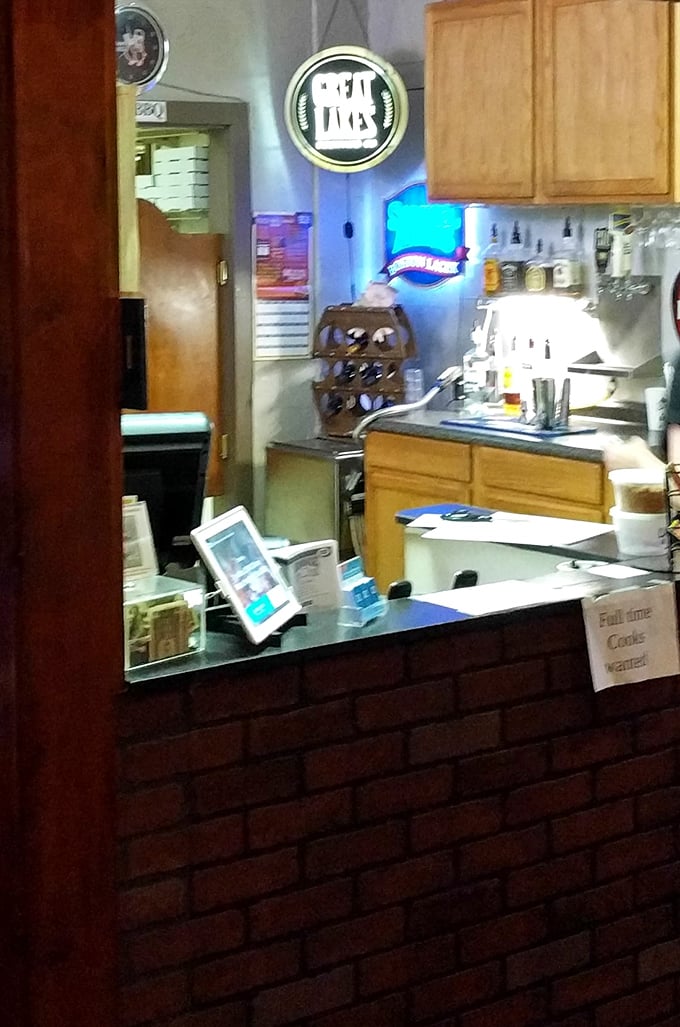 Where BBQ magic begins—the humble order counter. Like approaching a wizard's podium, you speak your desires and smoky wonders appear.