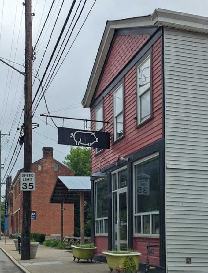 The modest storefront belies the flavor magnitude within – like finding a barbecue speakeasy hiding in plain sight.
