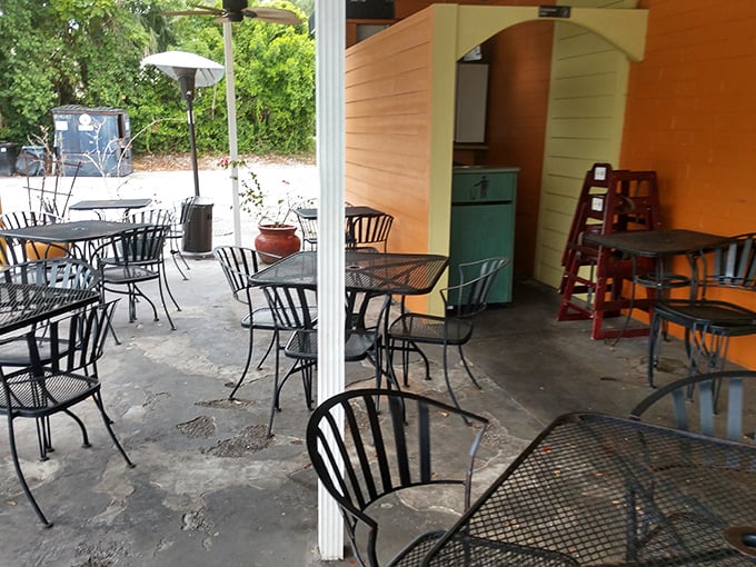 The outdoor patio offers a shady retreat for enjoying your breakfast al fresco. Florida's weather practically demands outdoor dining options.